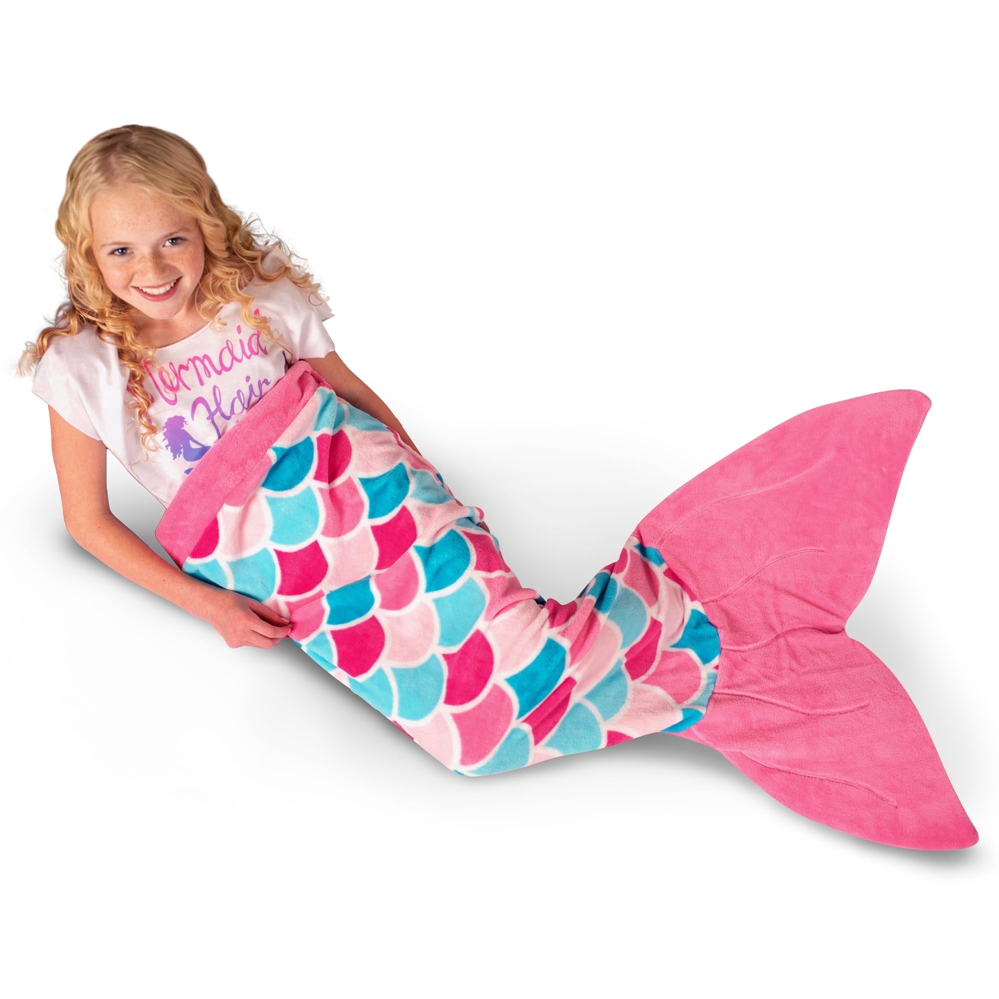 Fin Fun Mermaid Tail Blanket Kids, Girls and Boys - Cuddle Tails ...