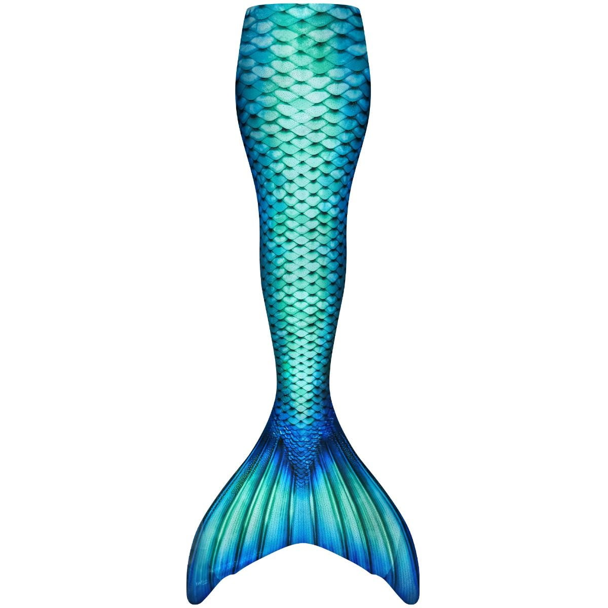 Fin Fun Mermaid Tail with Monofin - Adult Medium - Aquamarine - Walmart.com