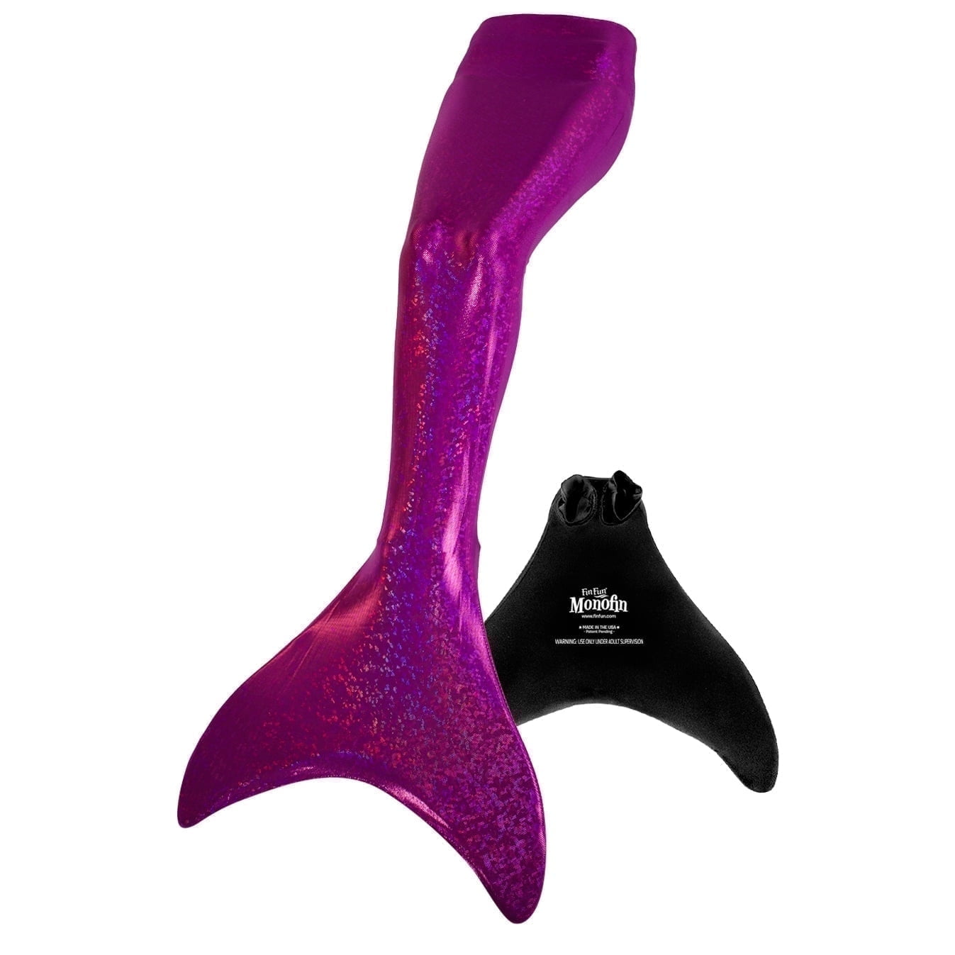 Fin Fun Sparkle Mermaid Tail - Swimming Tail with Monofin for Adults ...
