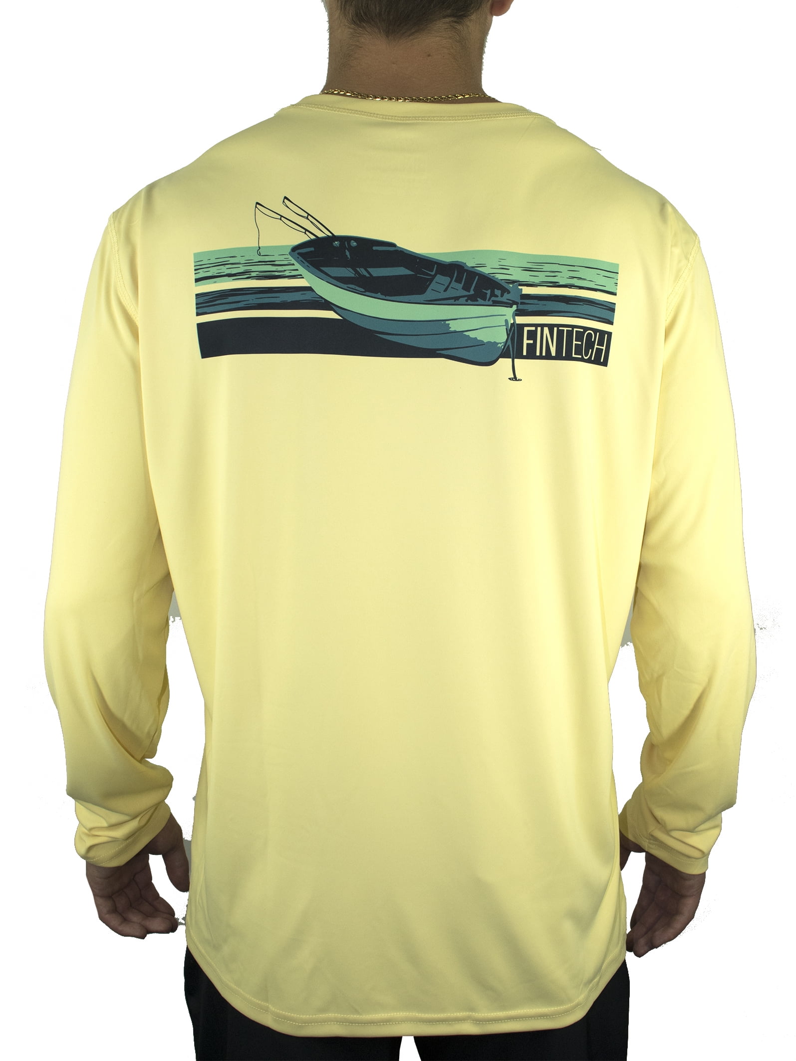 FinTech Men's Long Sleeve UV Performance Fishing Tee Lightweight ...