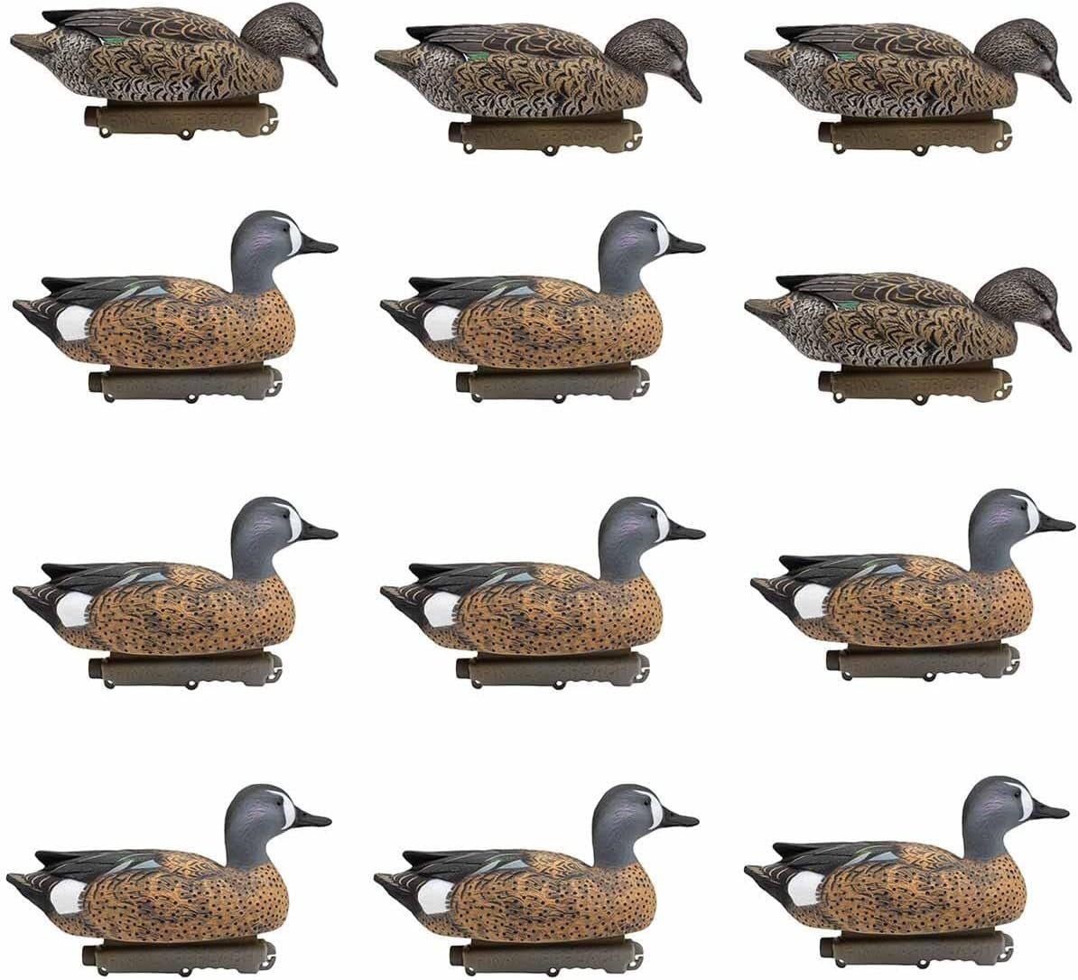 Final Approach HD Bluewing Teal Floater Duck Decoys, 12 Pack - Walmart.com