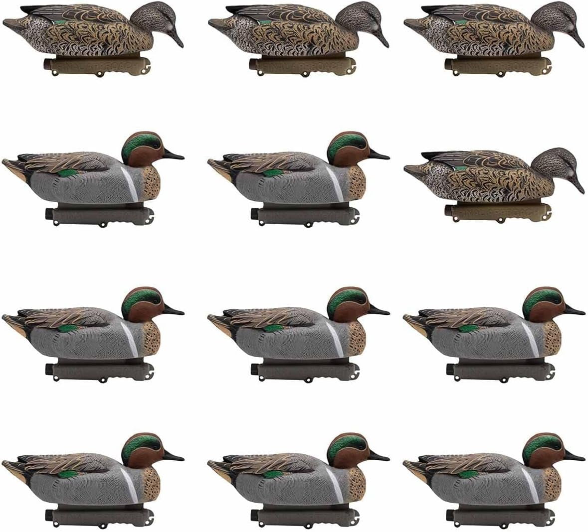 Final Approach HD Greenwing Teal Floater Duck Decoys, 12 Pack - Walmart.com