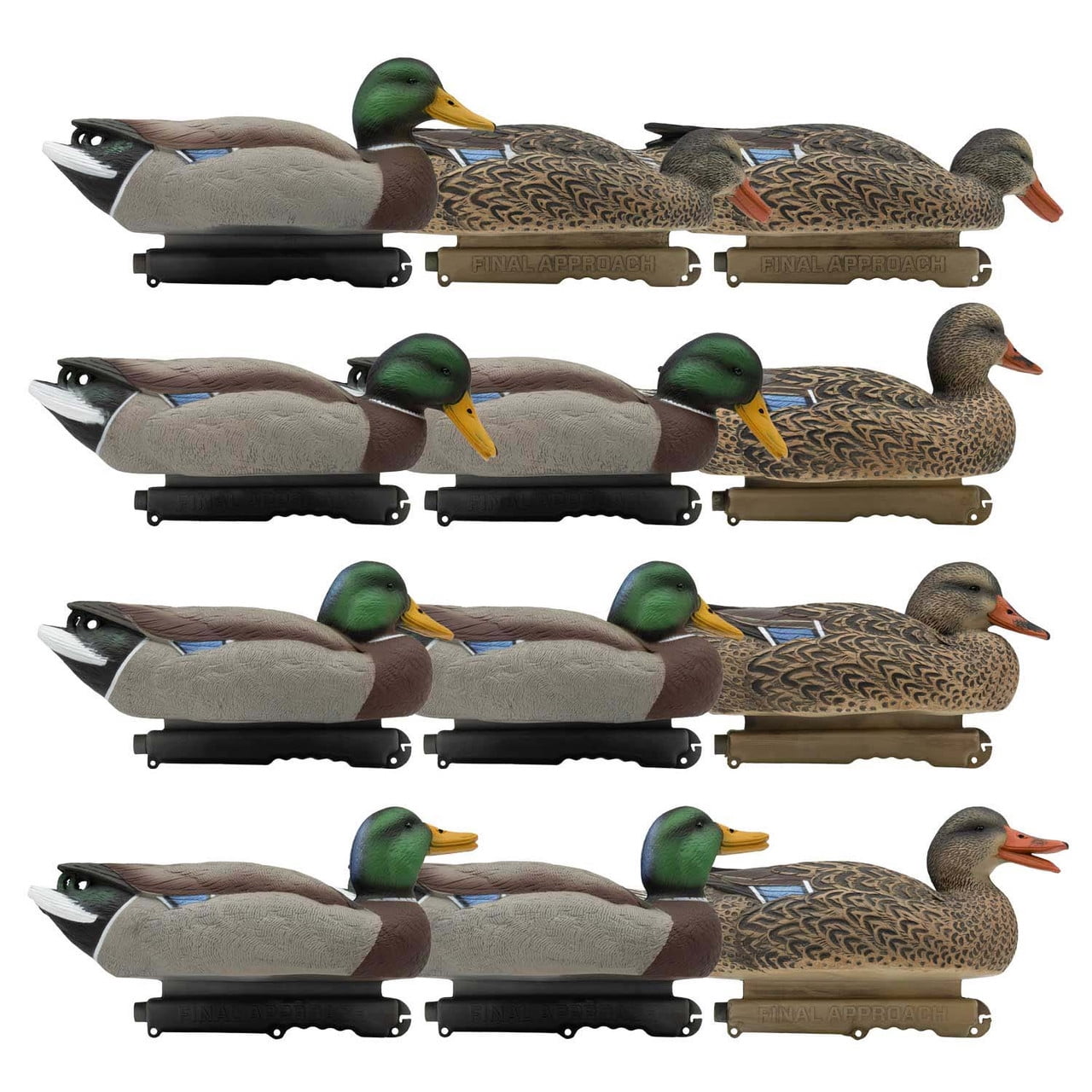 Final Approach HD Series Floating Mallard Duck Decoys, 12 Pack ...