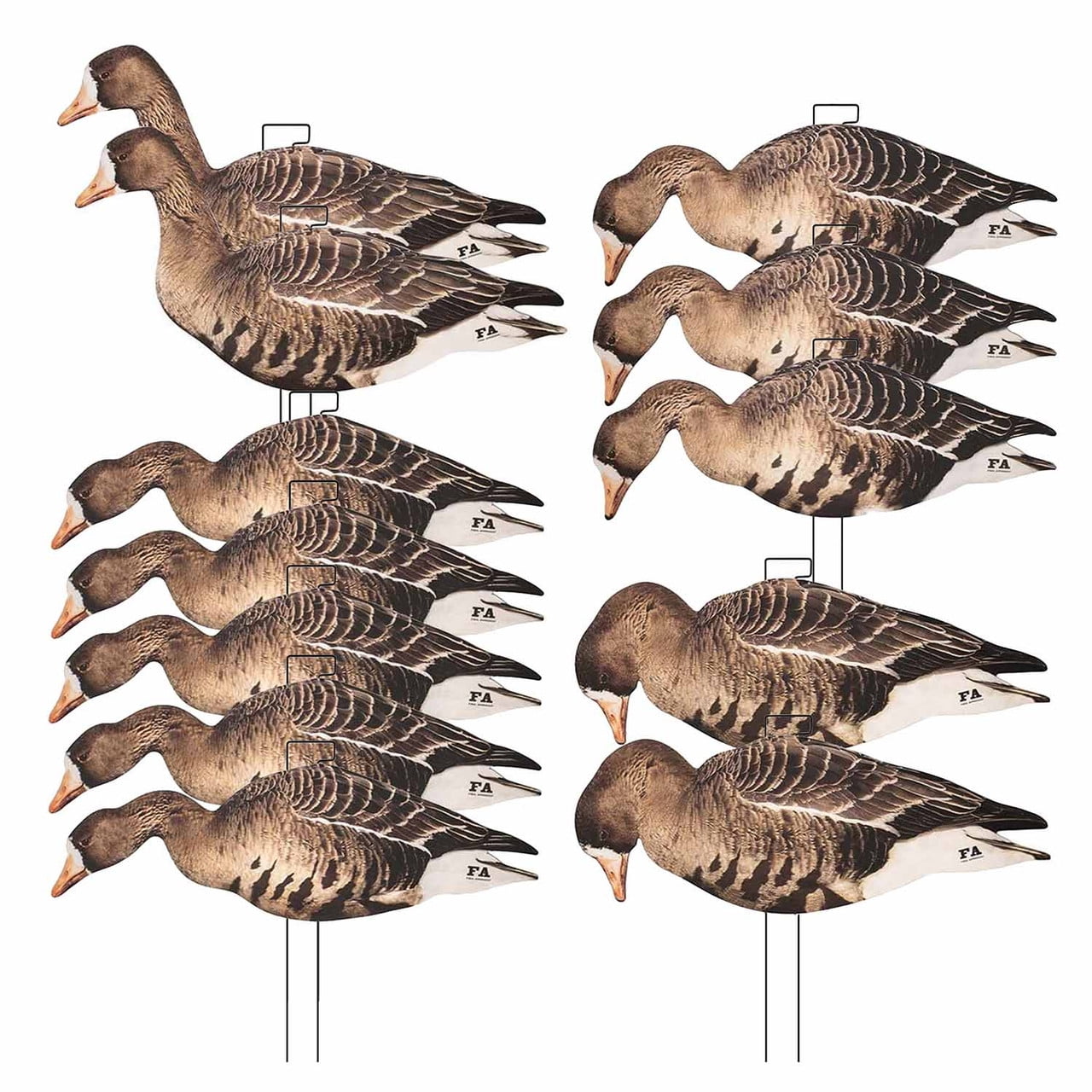 Final Approach Last Pass Specklebelly Silhouette Decoys, 12 Pack ...
