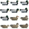 Final Approach Live Mallard Floaters Fully Flocked With 12 Slot Duck ...
