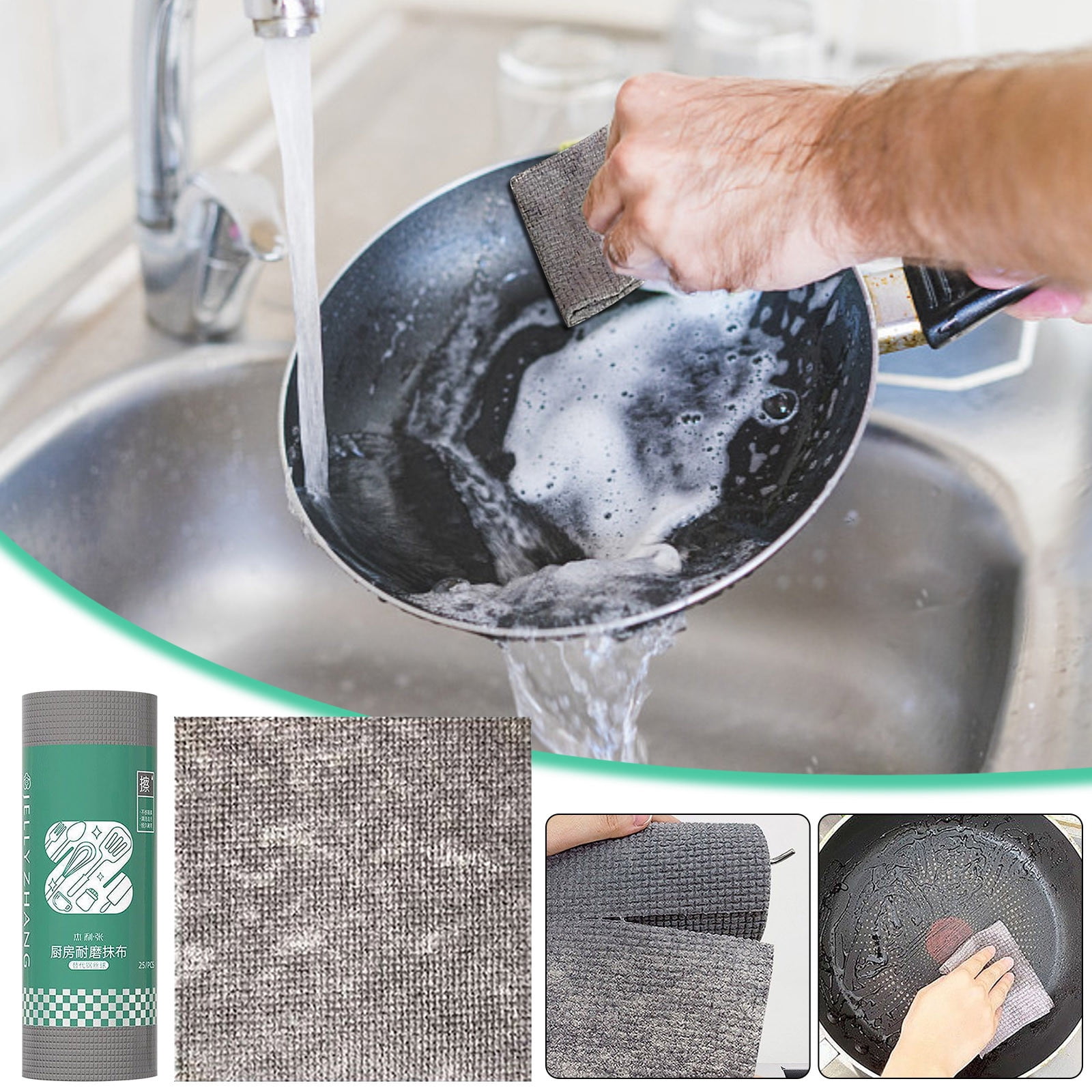 Final Clearance, Kitchen Oil Replacement Cloth, Disposable Dishwashing ...