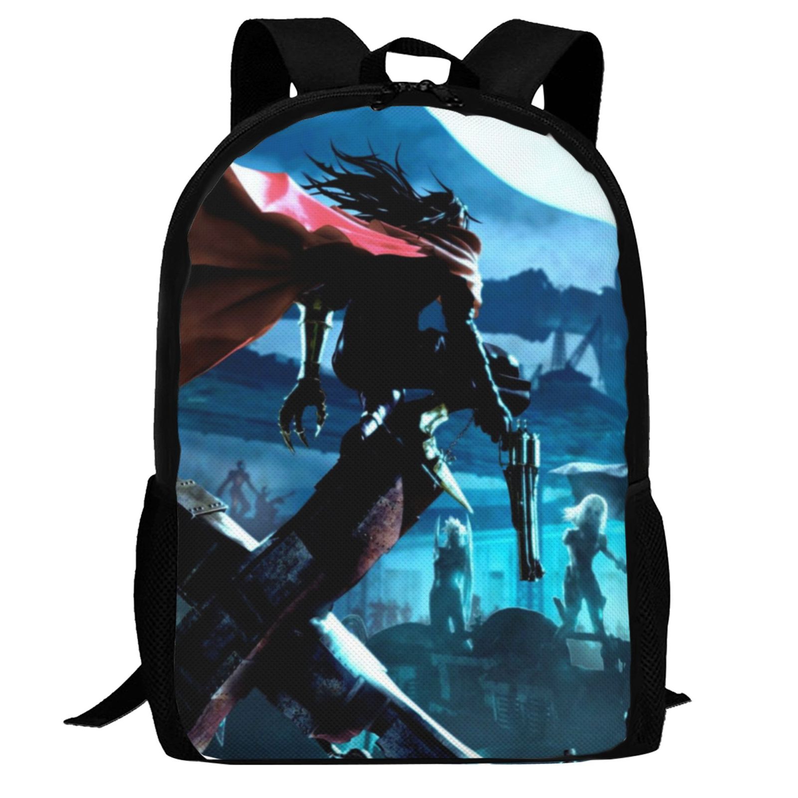 Final Fantasy Backpack, 3d Printed Laptop Backpack, Water Resistant ...