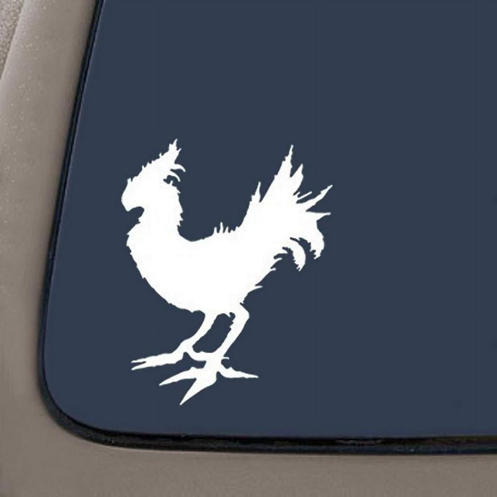 Final Fantasy Chocobo Decal | 6.4-Inches Height | White Vinyl | Car ...