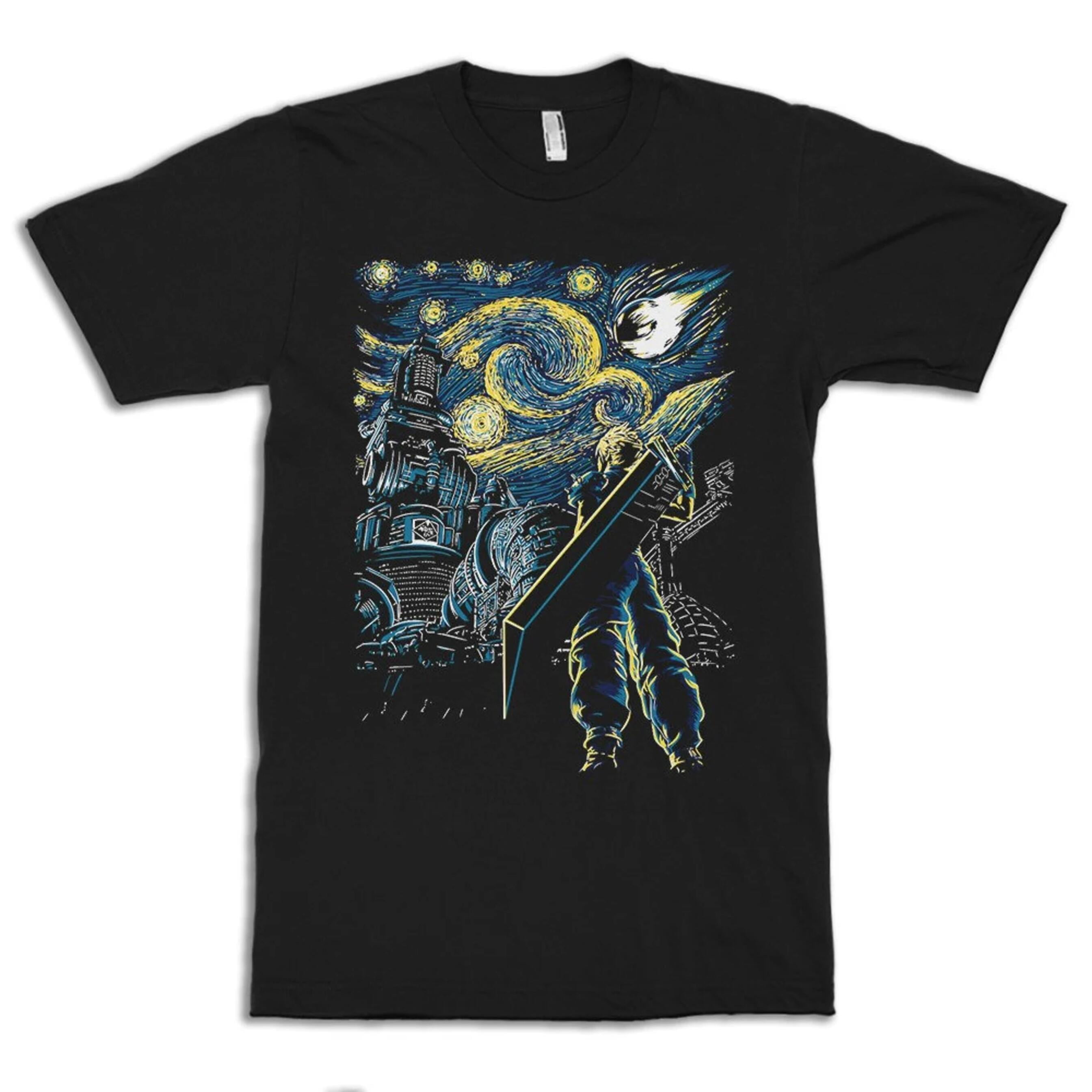 Final Fantasy Cloud Starry Night Shirt, Vincent van Gogh Shirt ...