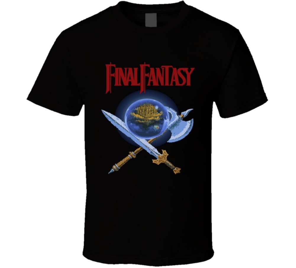 Final Fantasy Nes Box Art Retro Video Game T Shirt - Walmart.com