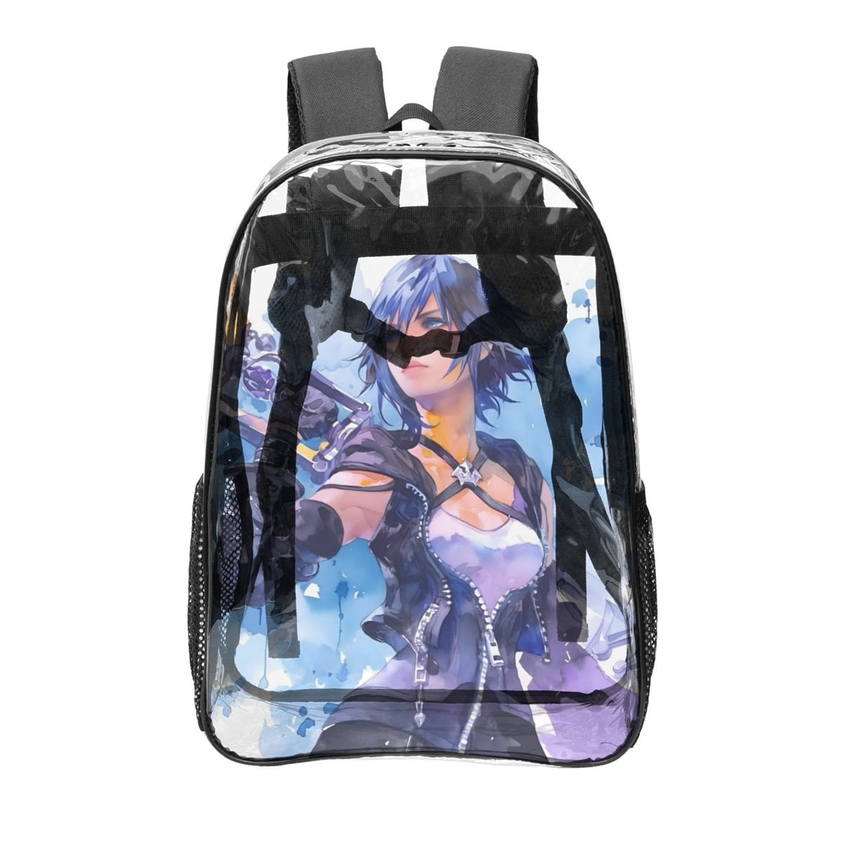 Final Fantasy Pattern Transparent Backpack Lightweight And fashionable ...