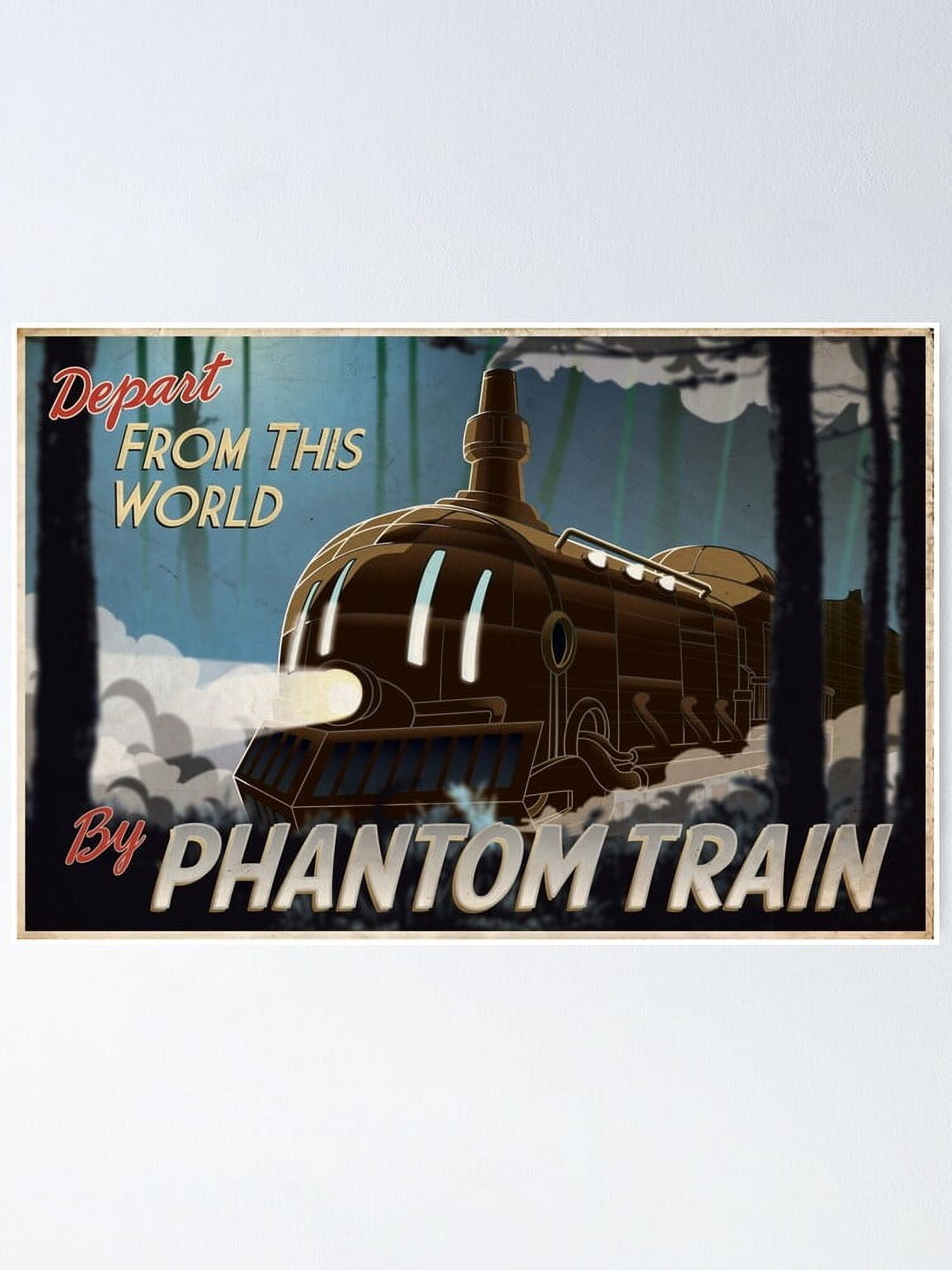 Final Fantasy VI - Come Ride the Phantom Train Modern Art Decor Unframe ...