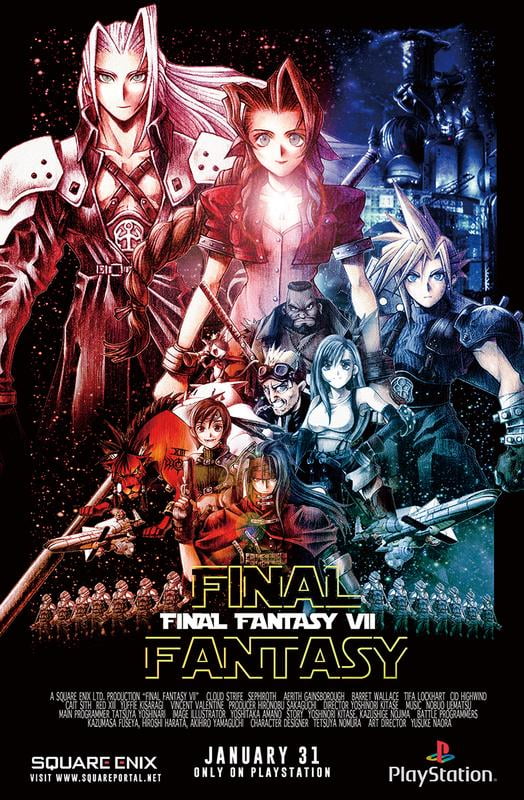 Final Fantasy VII 2 Poster 12x18inch (30x46cm) poster, perfect for any ...