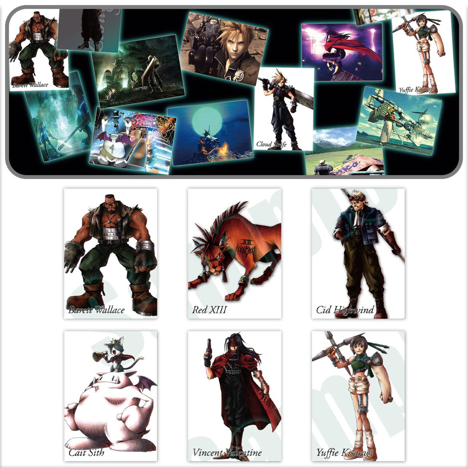 Final Fantasy VII Ann. Art Museum Trading Cards Display Box - Walmart.com