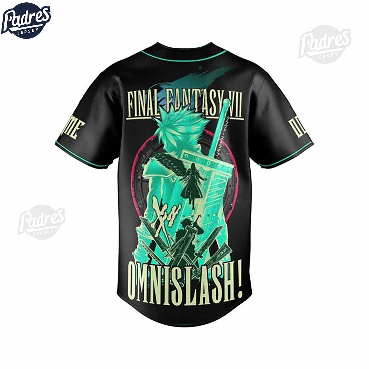 Final Fantasy VII Omnislash Custom Baseball Jersey - Walmart.com