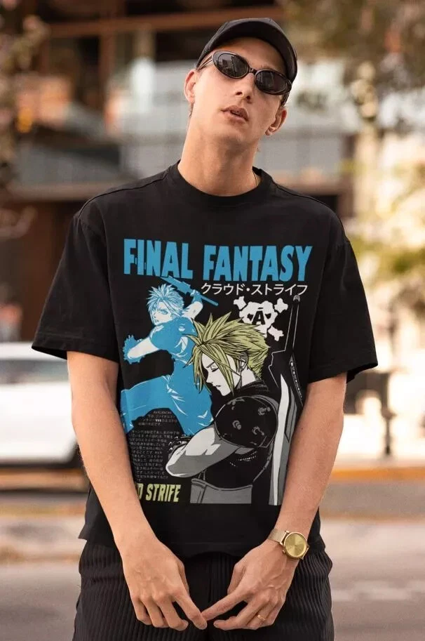 Final Fantasy VII Rebirth T-Shirt Vintage Retro Final Fantasy 7 Rebirth ...