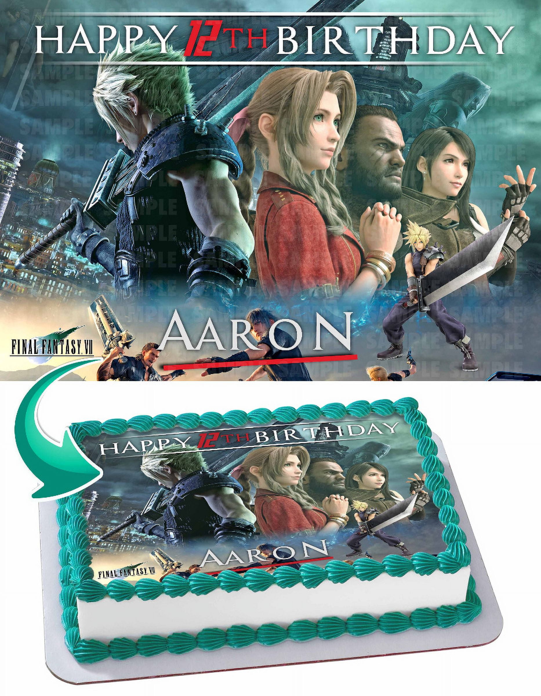 Final Fantasy VII Remake 2 Edible Cake Image Topper Personalized ...