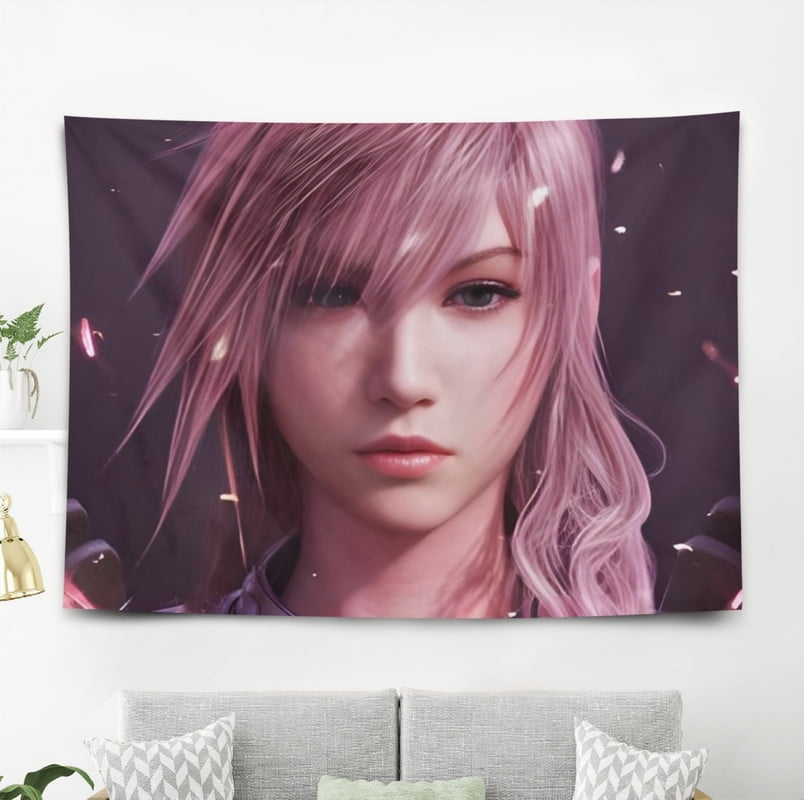 Final Fantasy pattern wall hanging 50*60 inches high-quality peach skin ...
