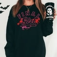 Final Girl Horror Movie Crewneck T-Shirt, Fun Trendy Spooky Festive ...