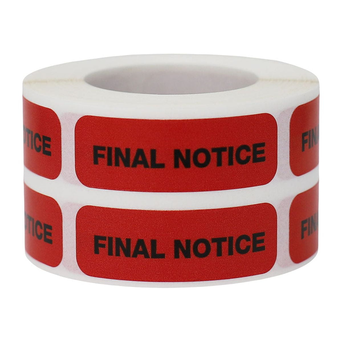 Final Notice - Warning Labels | 0.5 x 1.5" Rectangle - 500 Pack ...