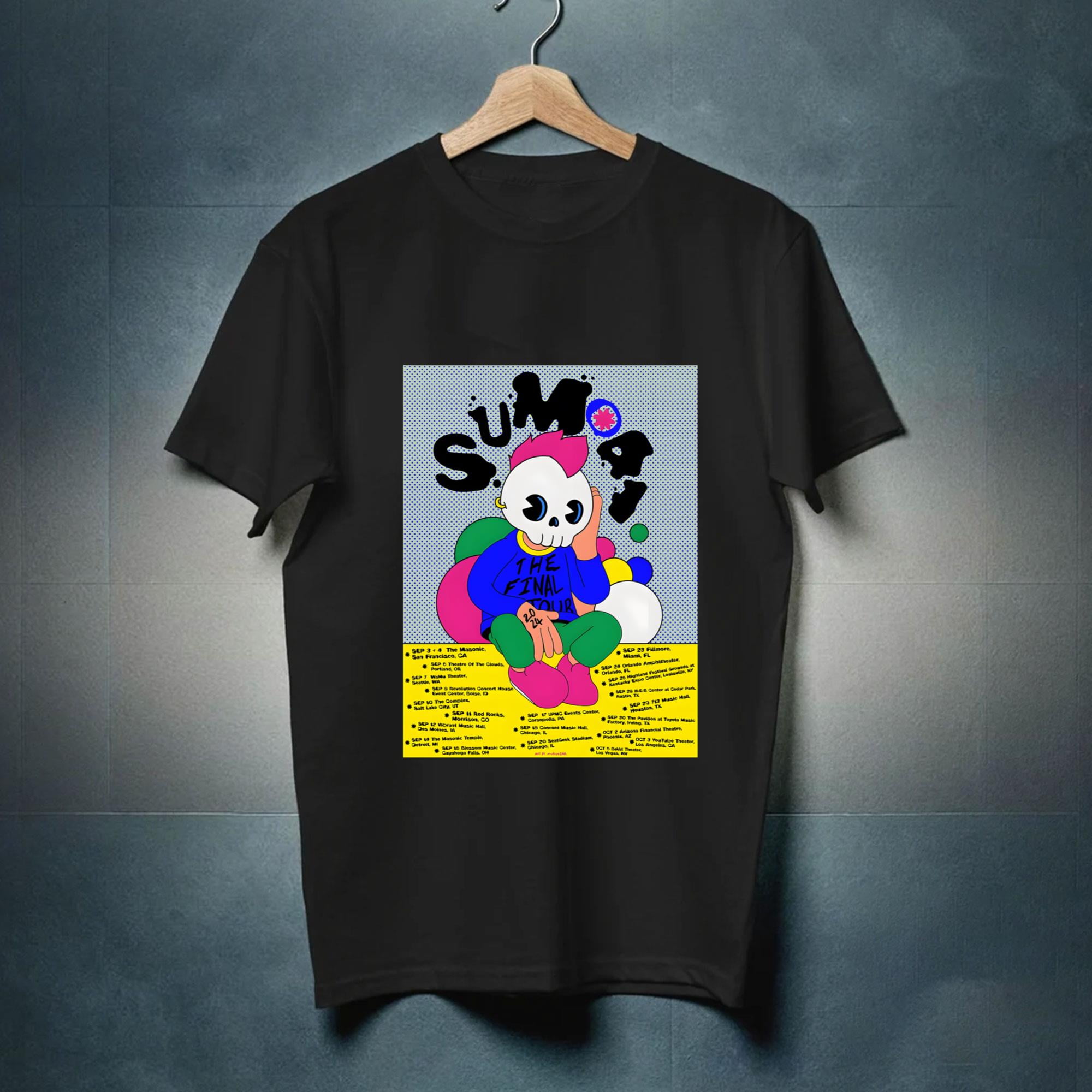 Final Tour Sum-41 2024 Band Poster Shirt - Walmart.com