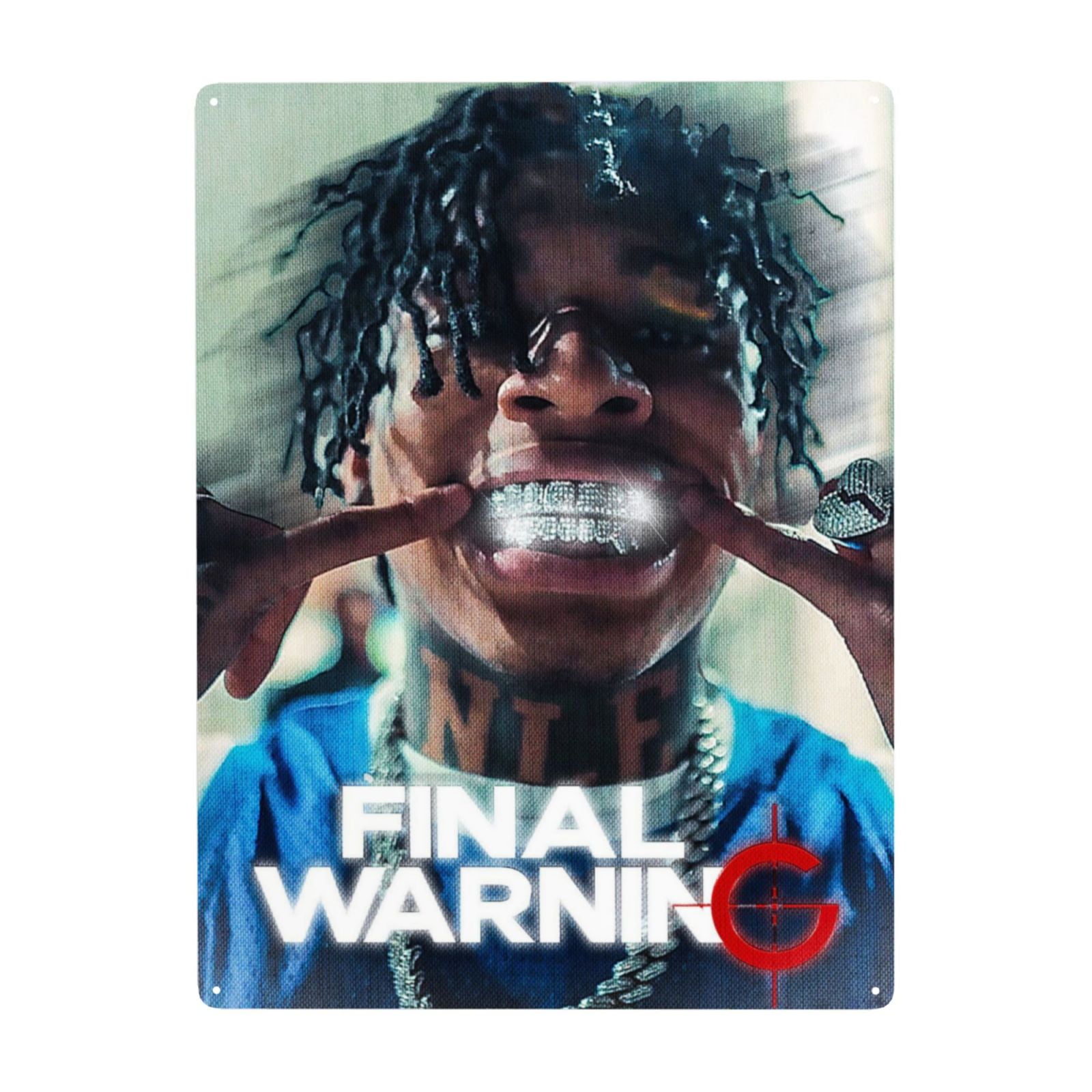 Final Warning NLE Choppa Metal Sign Decor 30x40cm Wall Art Sign for ...