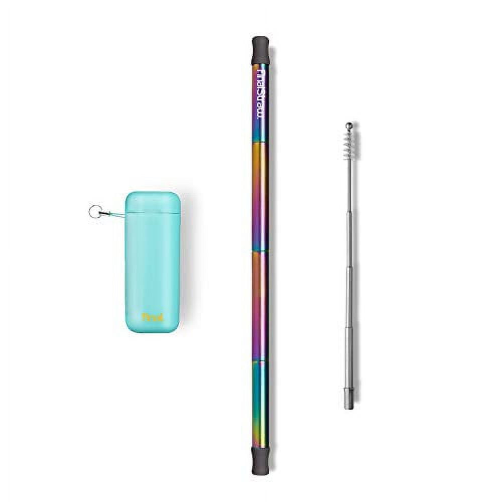 FinalStraw Collapsible Reusable Metal Straw with Case, Cleaning Brush ...