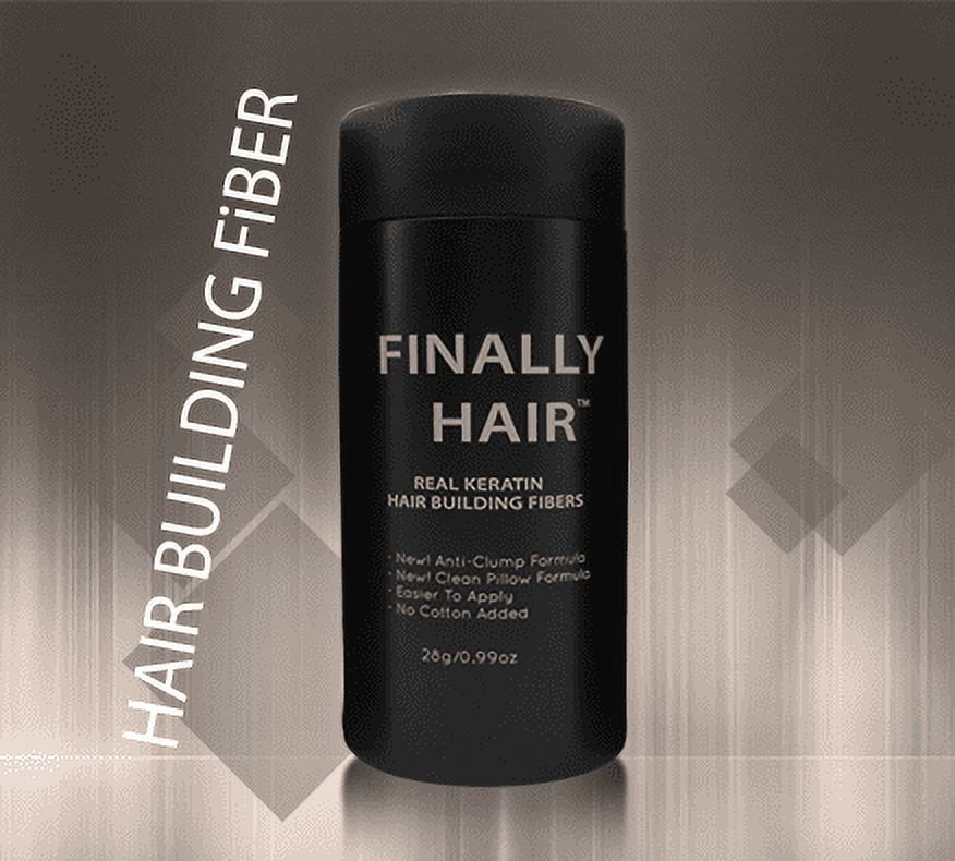 Finally Hair - Hair Fiber - Medium Brown - Full Applicator Bottle ...