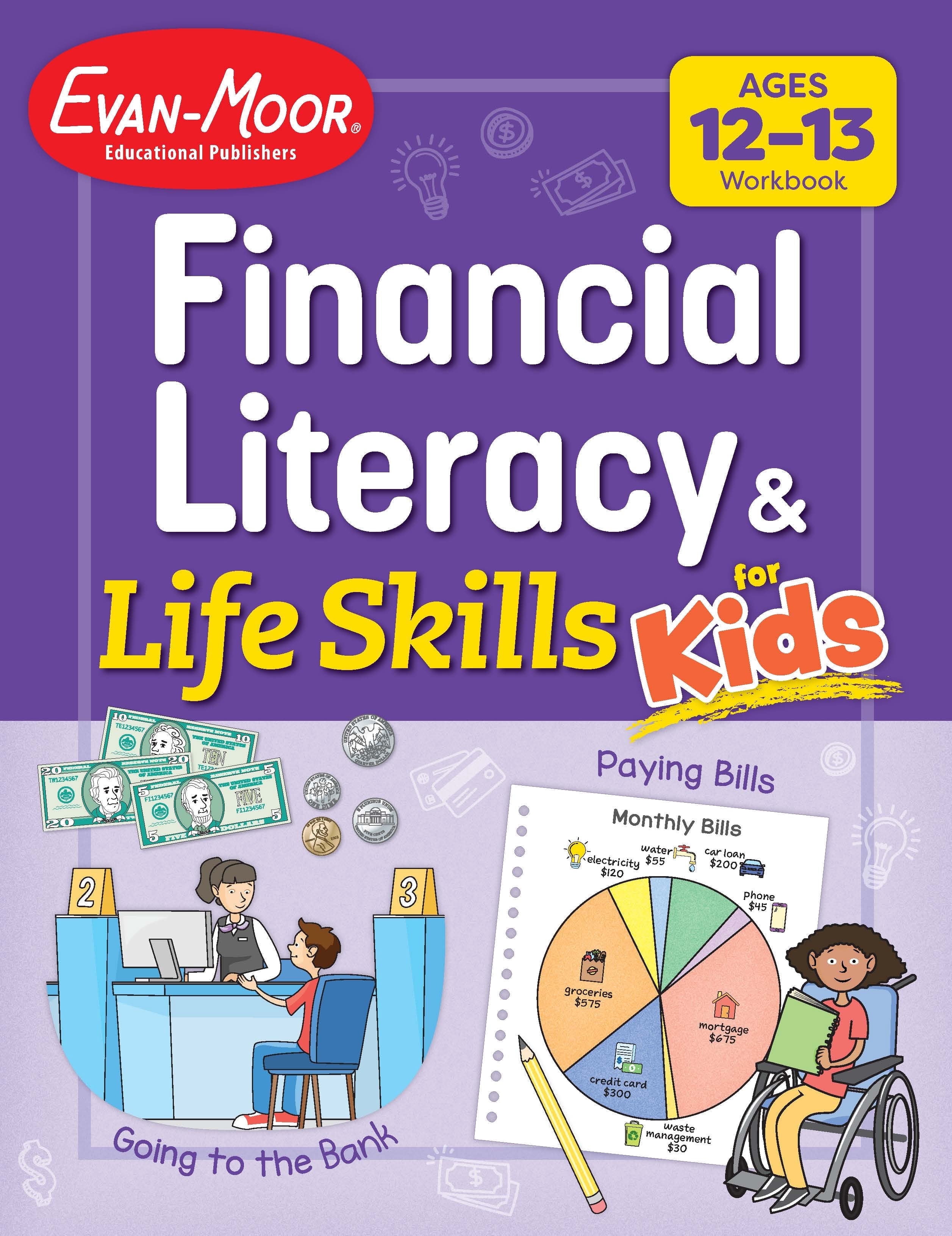 Evan-Moor Financial Literacy and Life Skills for Kids, Age 12 - 13 ...