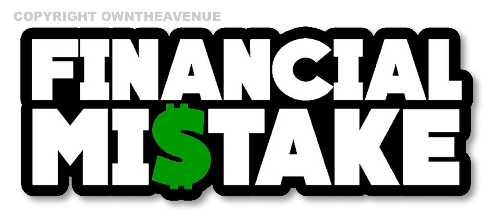 Financial Mistake Funny Joke JDM Racing Drifting Drag Vinyl Sticker ...