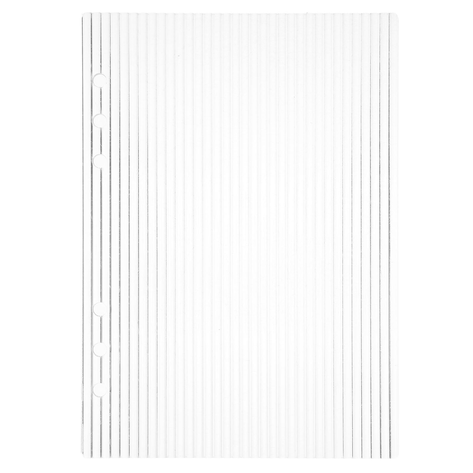 Hemoton A5 Clear Stripe Acrylic Planner Budget Binder Notebook Cover 6 ...