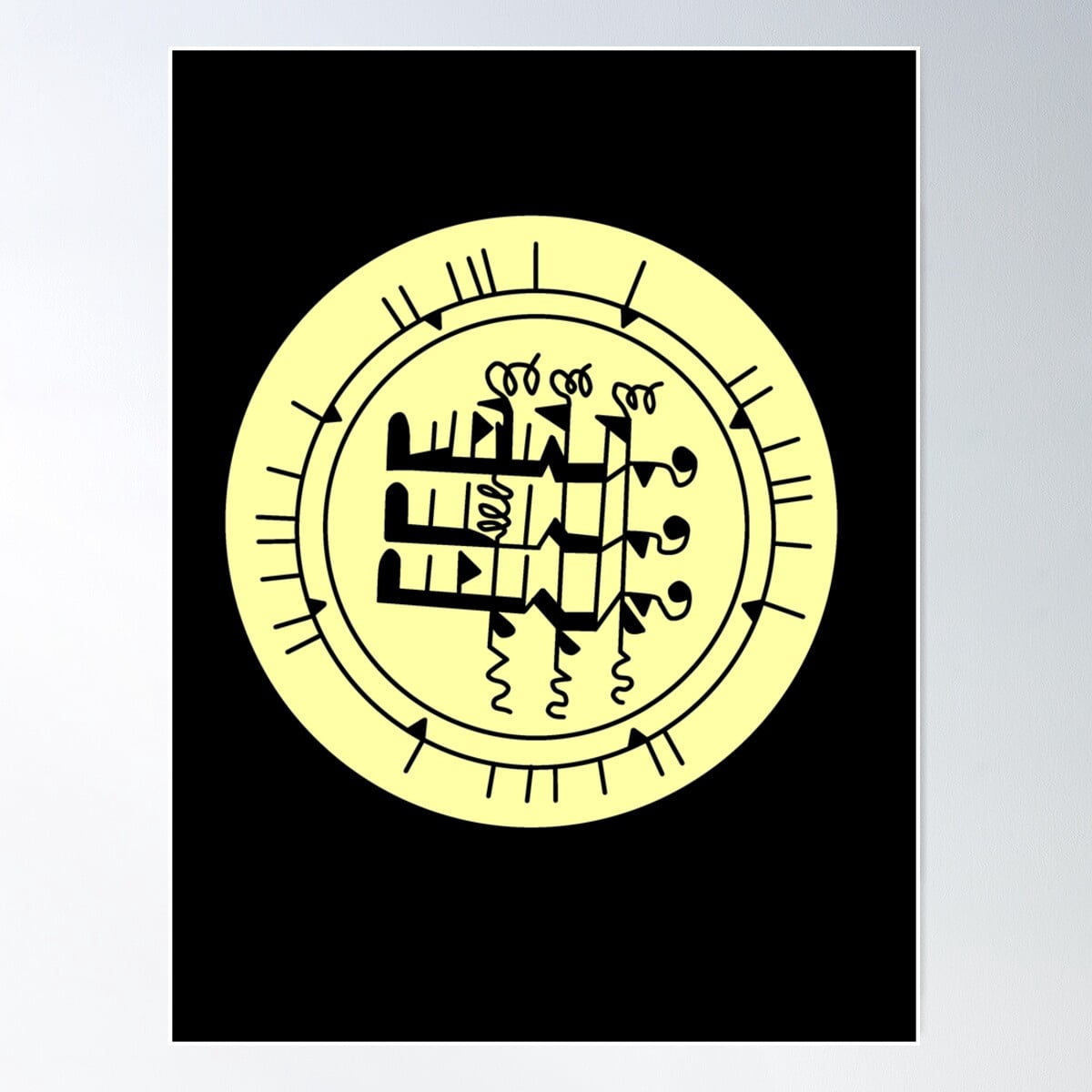 Financial Stability Sigil Poster Wall Art, Modern Wall Decor For Living ...