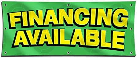 Financing Available Banner (2ft X 5ft) Open Business Sign Credit ...