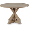 Picket House Furnishings Liam Round Dining Table in White and Natural ...