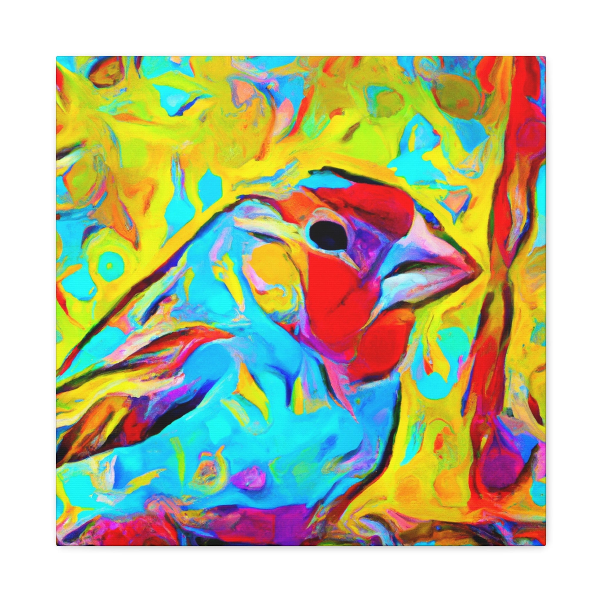 Finch Amidst Abstract - Canvas - Walmart.com