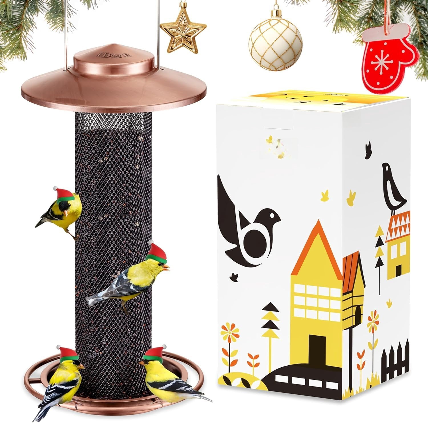 Finch Feeders for Outside,Thistle Bird Feeders for Outdoors ,Nyjer ...