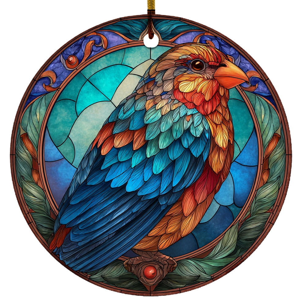 Finch Ornament, Bird Christmas Ornament 2025, Elegant Ceramic Holiday ...