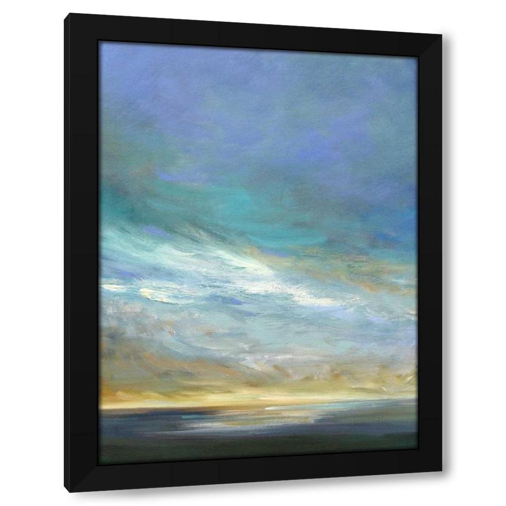 Sheila Finch 19x24 Black Modern Wood Framed Wall Art Titled - Coastal ...