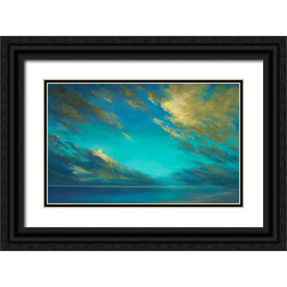 Finch, Sheila 24x17 Black Ornate Wood Framed with Double Matting Museum ...