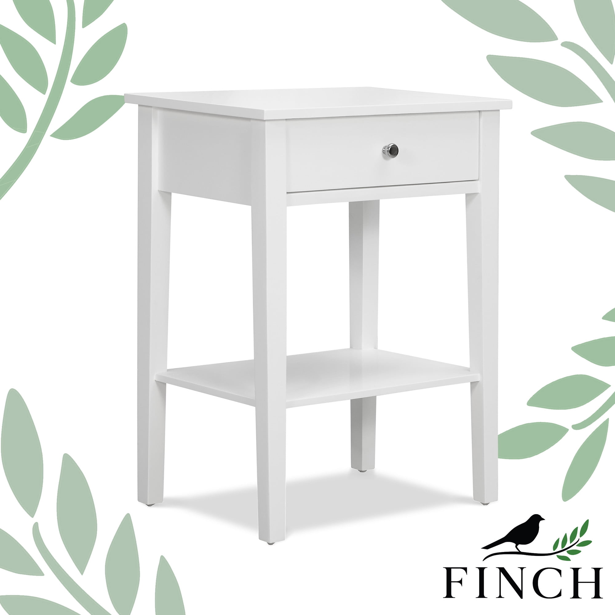 Finch Sloan Side Table White - Walmart.com