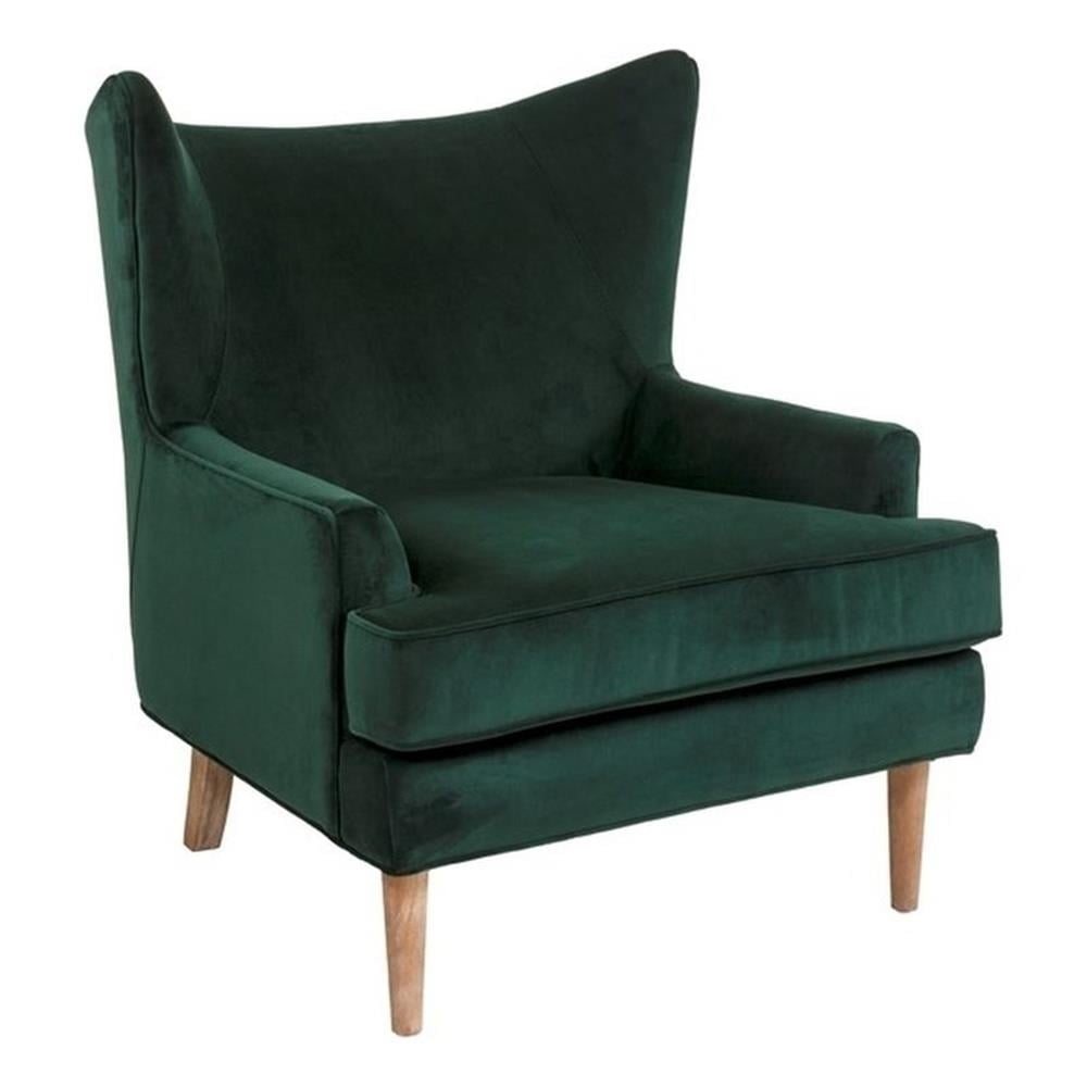 Finch Wyatt Wingback Chair Emerald Green - Walmart.com