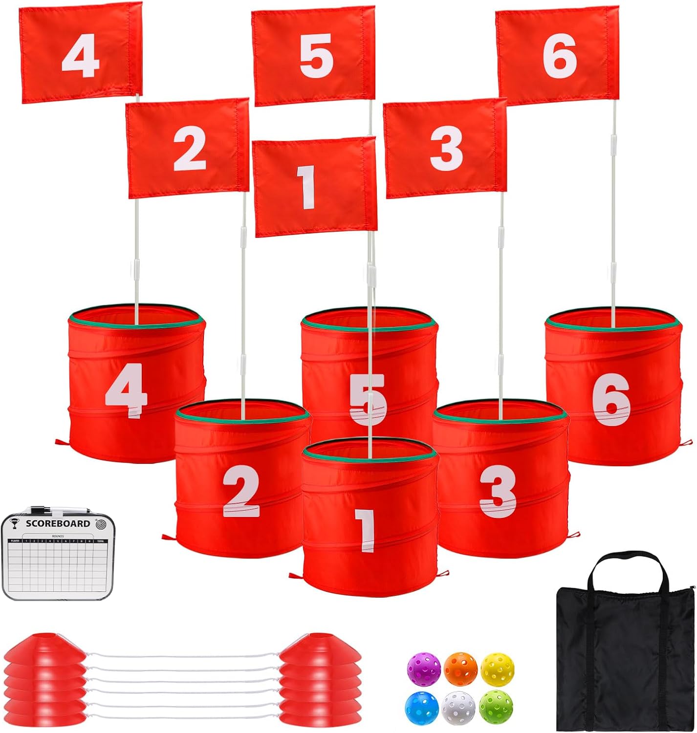 Finchley Backyard Golf Chipping Game | Portable 9 or 6 Holes Yard Golf ...