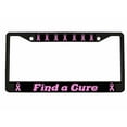 Find A Cure - Breast Cancer Pink Ribbon - License Plate Tag Frame ...