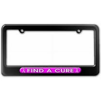 Keep Calm And Find A Cure Breast Cancer Awareness License Plate Tag ...