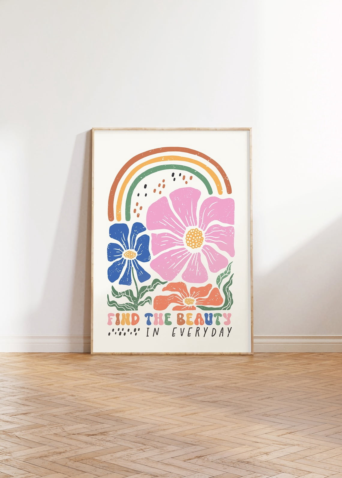 Find The Beauty In Every Day Poster, Positive Quote Poster, Mindful ...