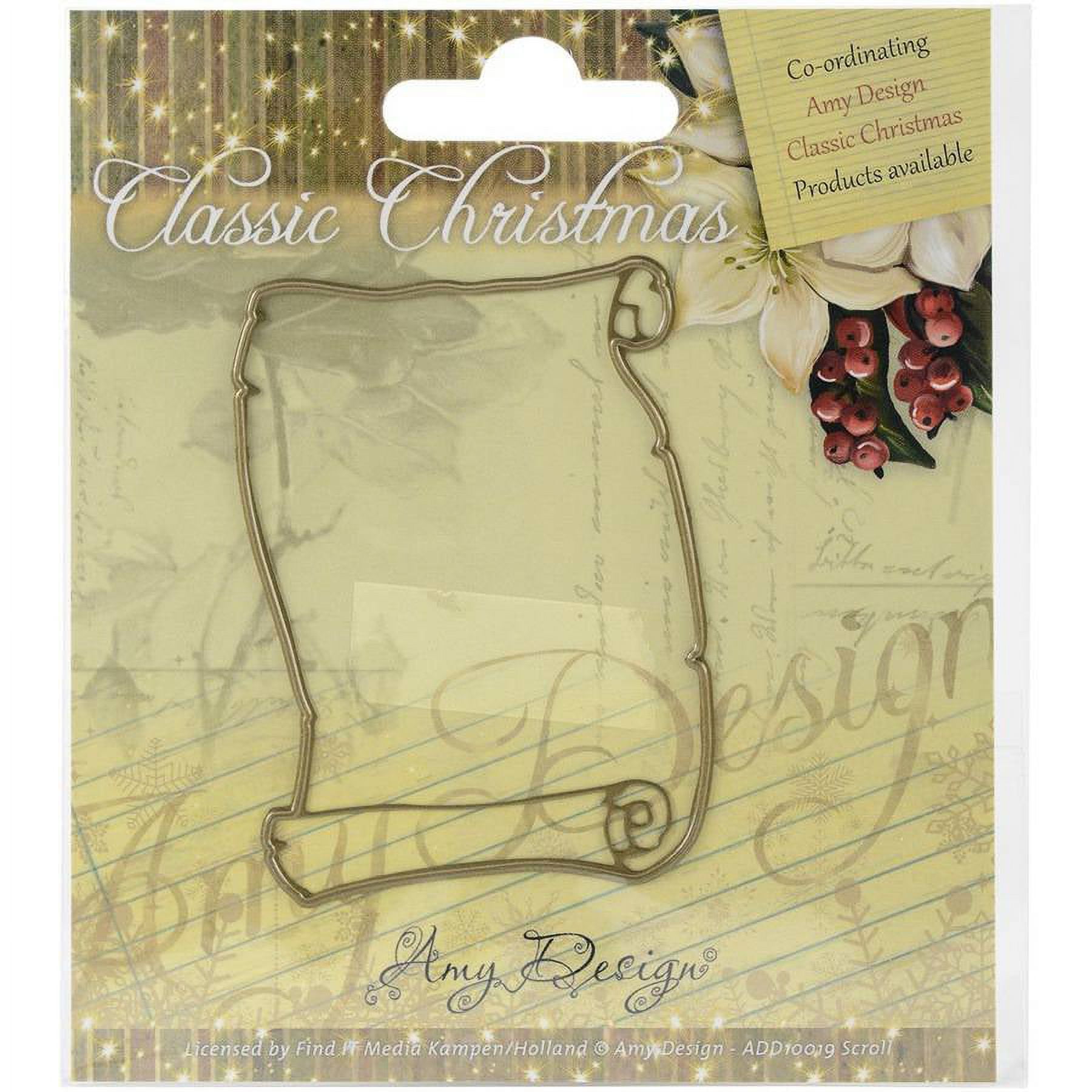 Find It Trading Amy Design Classic Christmas Die, Scroll - Walmart.com