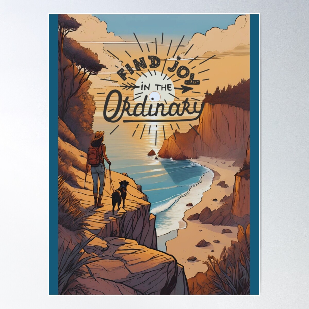 Find Joy In The Ordinary Poster Wall Art, Modern Wall Decor For Living ...