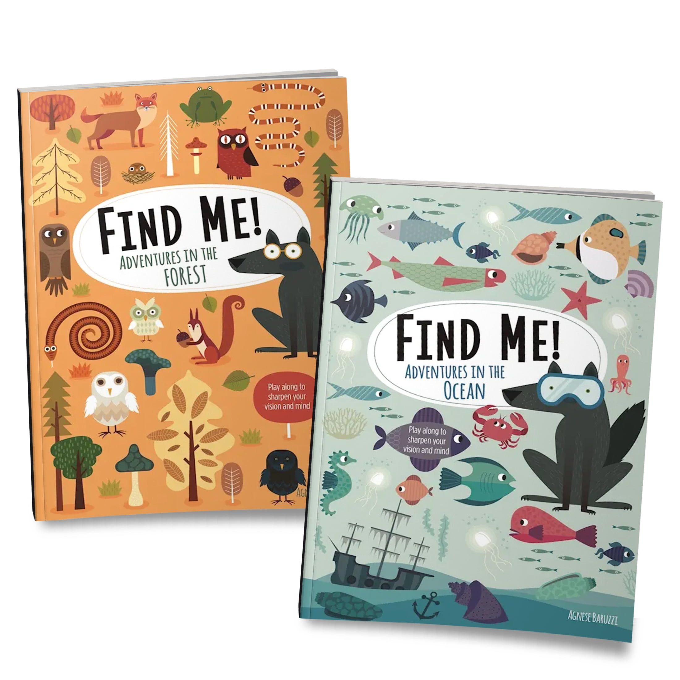 Find Me! Adventures in the Forest & Ocean Bundle; 2 Books; Activities ...