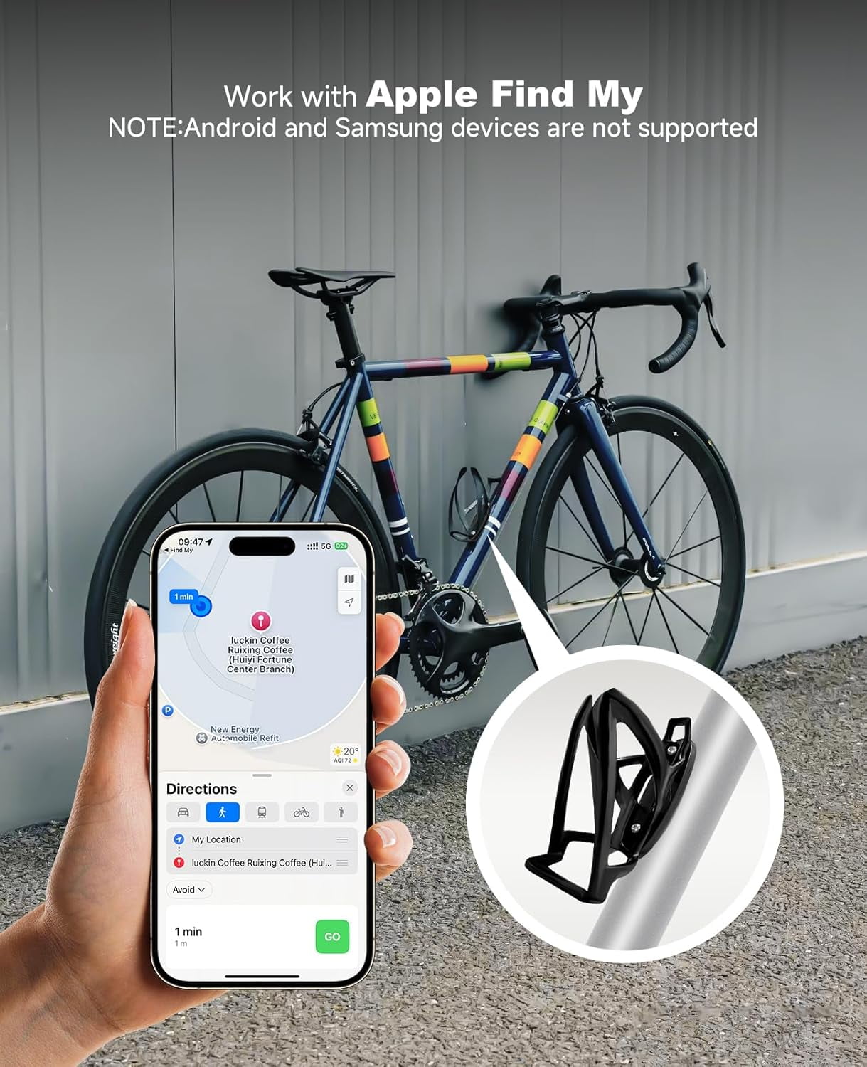 Find My Bike Tracker 2024 | Hidden GPS Anti-Theft Bike & Motorcycle Tracker | Waterproof with ...