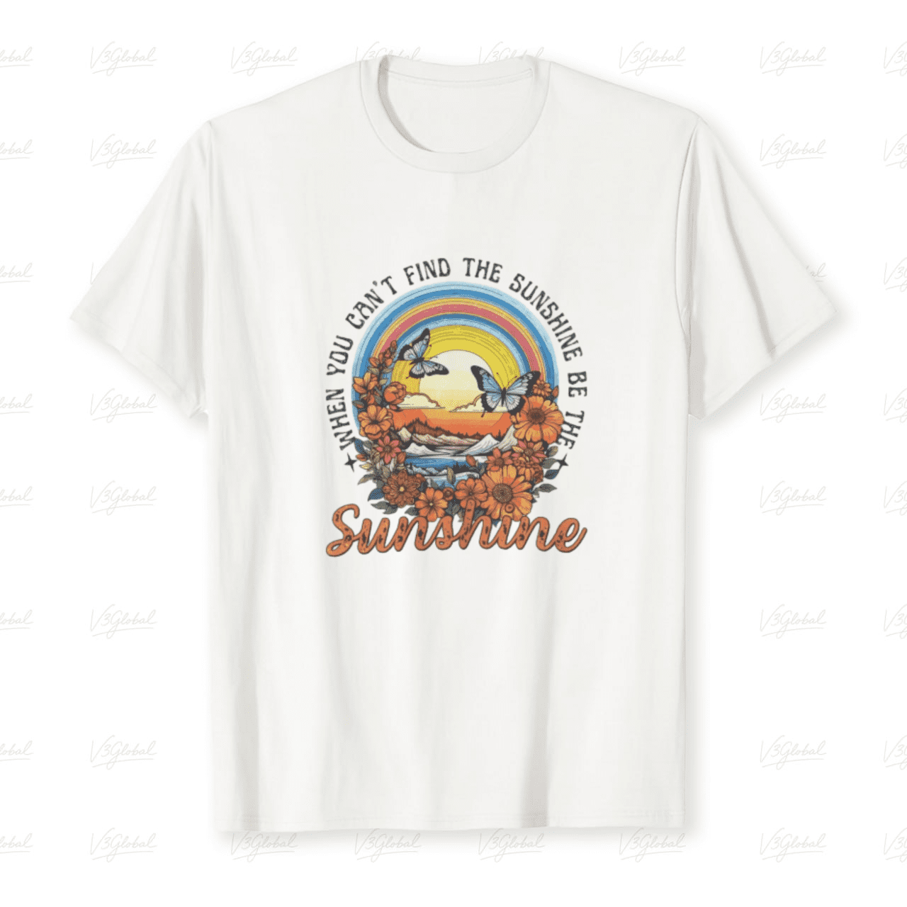 Find The Rainbow And Be The Sunshine Inspiring Quote Unisex T-Shirt up ...